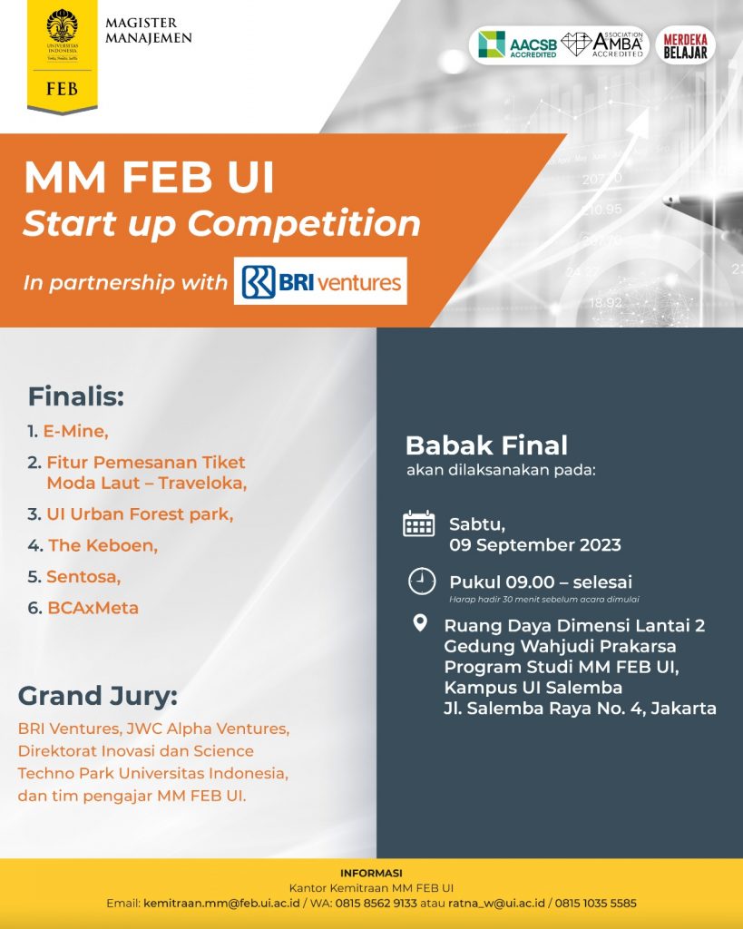 MM FEB UI Start Up Competition – Master of Management FEBUI